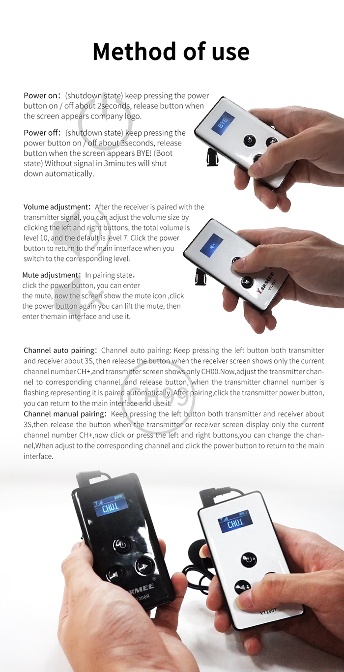 YT200 Tour Guide System For Travel Church Teaching Translation ...